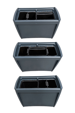Nexus® Evolution Trio Recycling Bin -Glasdon UK