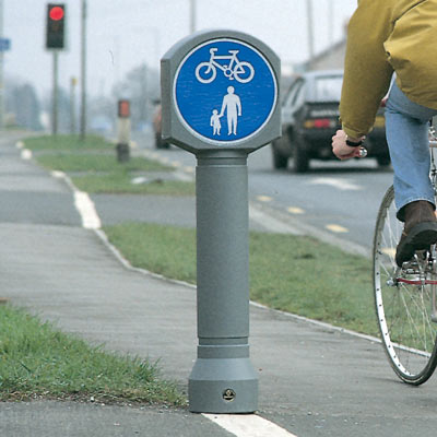 Ensign™ Sign Carrying Bollard with Free Delivery - Glasdon UK
