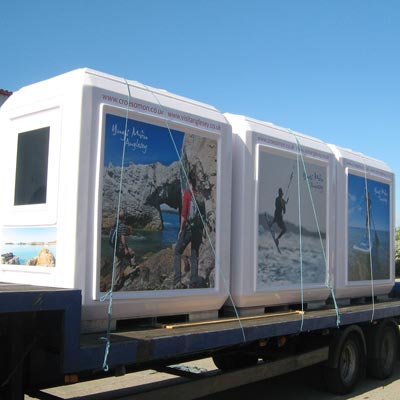 Genesis™ GRP 2.3 x 1.5m Double Sliding Window Kiosk