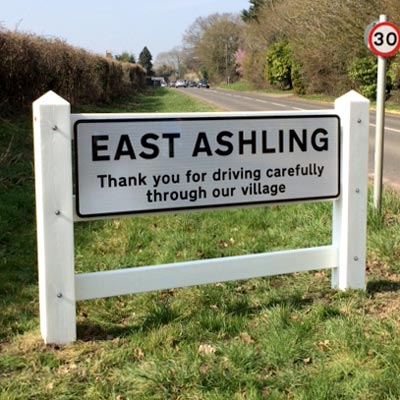 Glasdon Village Gateway - Boundary Sign - Free Delivery - Glasdon UK