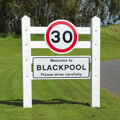 Glasdon Village Gateway - Boundary Sign - Free Delivery - Glasdon UK