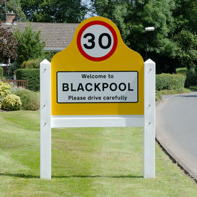 Glasdon Village Gateway - Boundary Sign - Free Delivery - Glasdon UK
