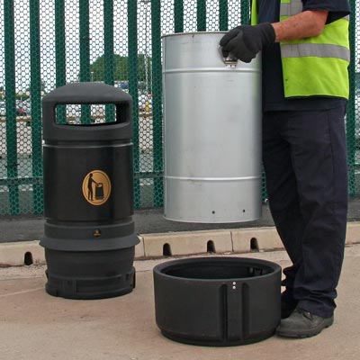 Mini Plaza® Litter Bin with Free Delivery - Glasdon UK