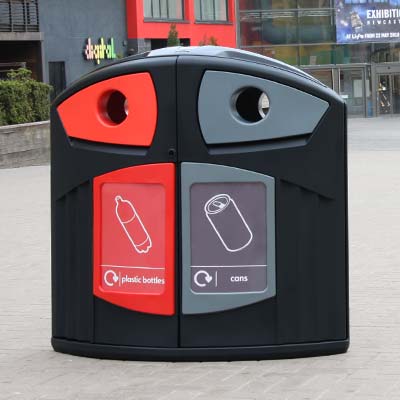 Nexus 360 Mixed Glass Recycling Bin By Glasdon