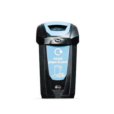 Nexus® 30 Plastic, Mixed Paper & Card Recycling Bin - Glasdon UK