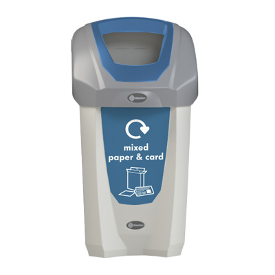 Nexus® 30 Mixed Paper & Card Recycling Bin - Glasdon UK