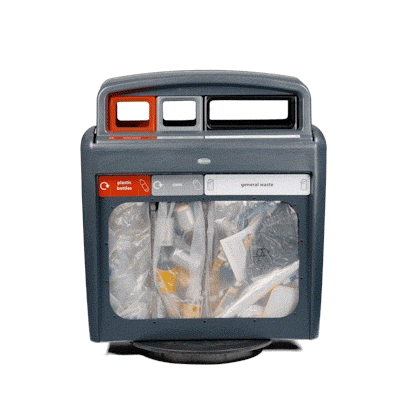 Nexus® Evolution City Vision Trio Recycling Bin - Glasdon UK
