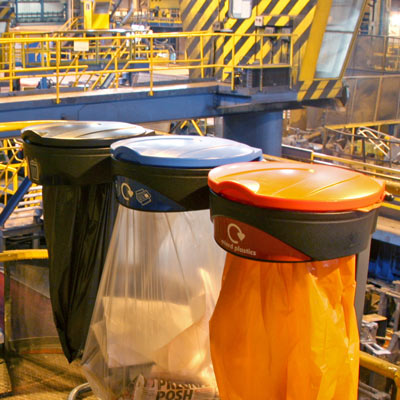 Orbis™ Can Recycling Sack Holder - High Security - Glasdon UK