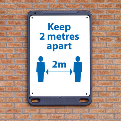 Advocate™ Wall Mounted Sign Display for Foamex Sign Board - Glasdon