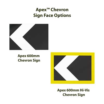 Apex™ Chevron Sign - Ideal for Verges/Sharp Bends - Glasdon UK