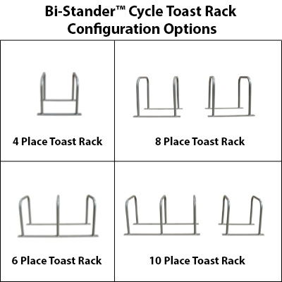 Cycle Toast Rack - 4, 6, 8 & 10 Place Bike Stands - Glasdon UK