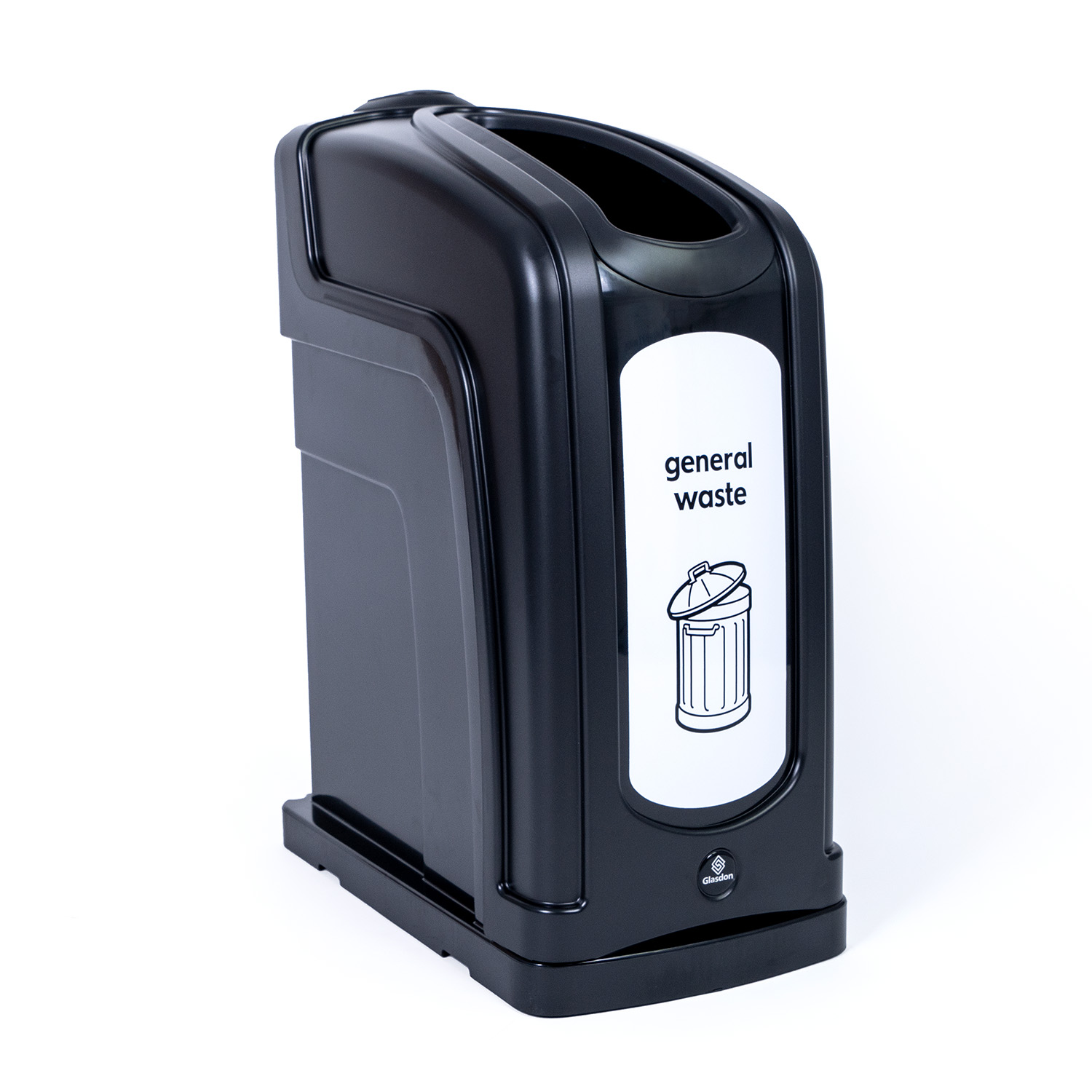 Nexus® 50 General Waste Bin Black with Express Delivery - Glasdon UK