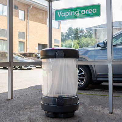C-Thru™ 180 Vapes Recycling Bin - Glasdon UK