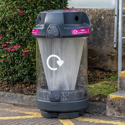 C-Thru™ 180 Vapes Recycling Bin - Glasdon UK