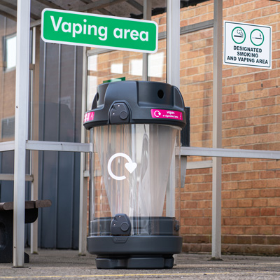 C-Thru™ 180 Vapes Recycling Bin - Glasdon UK