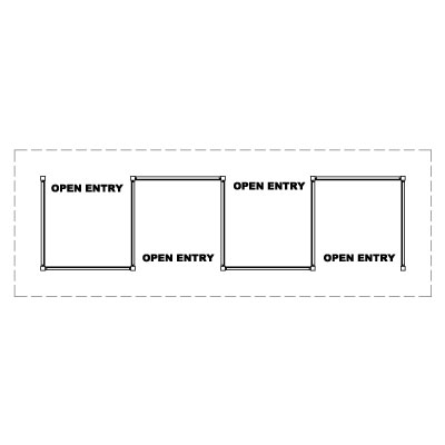 Carleton 50™ Segregated Smoking Shelter - 3/4 Separately Screened ...