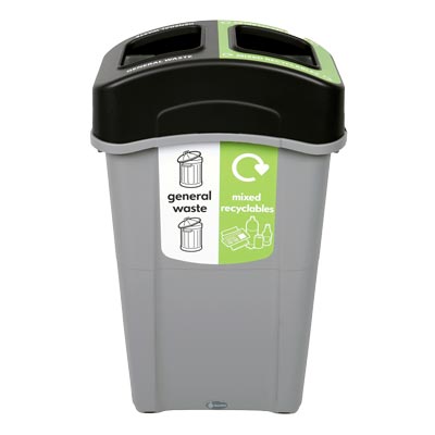 Eco Nexus® Duo 85 Recycling Bin with Express Delivery - Glasdon UK