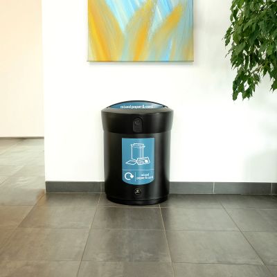 Envoy™ Mixed Paper & Card Recycling Bin, 90 Litre - Glasdon UK