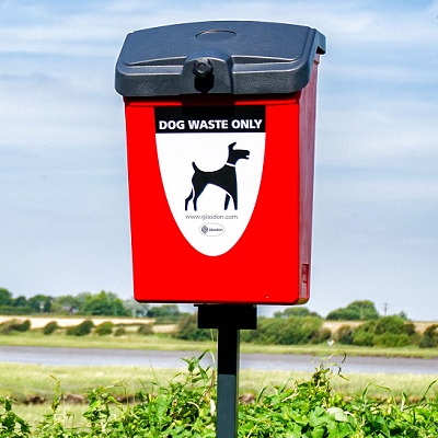 Fido 25™ Litre Dog Waste Bin (Red/Deep Green) with Express Delivery ...