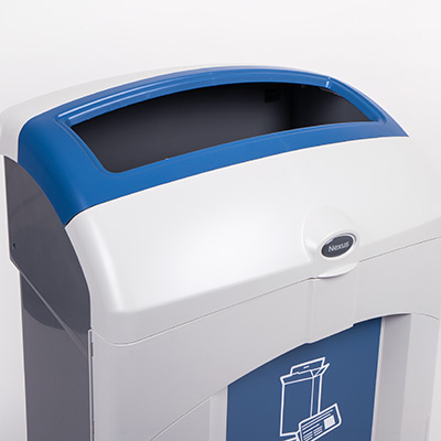 Nexus® 100 Mixed Paper & Card Grey Recycling Bin - Glasdon UK