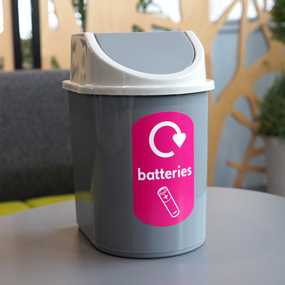 Glasdon Nexus® 2.5 Desktop Battery Recycling Bin