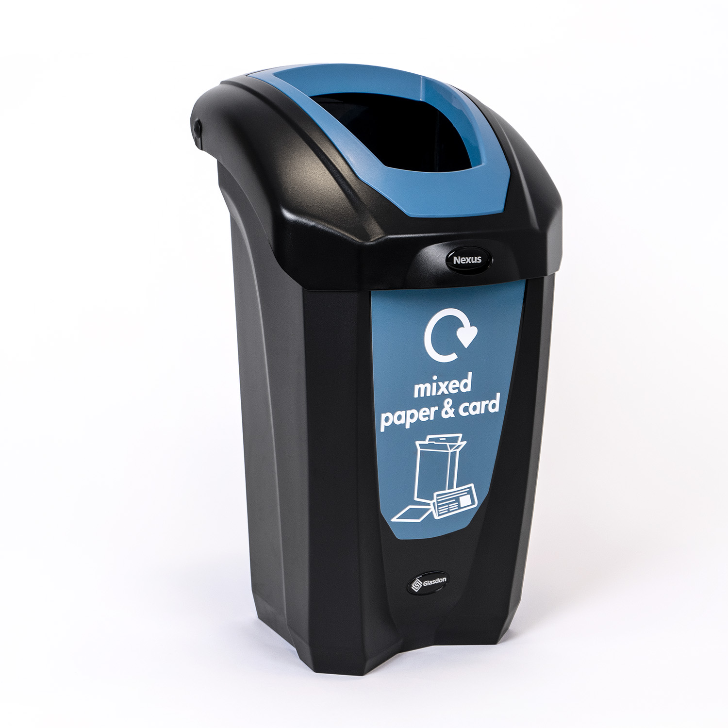 Nexus® 30 Plastic, Mixed Paper & Card Recycling Bin - Glasdon UK