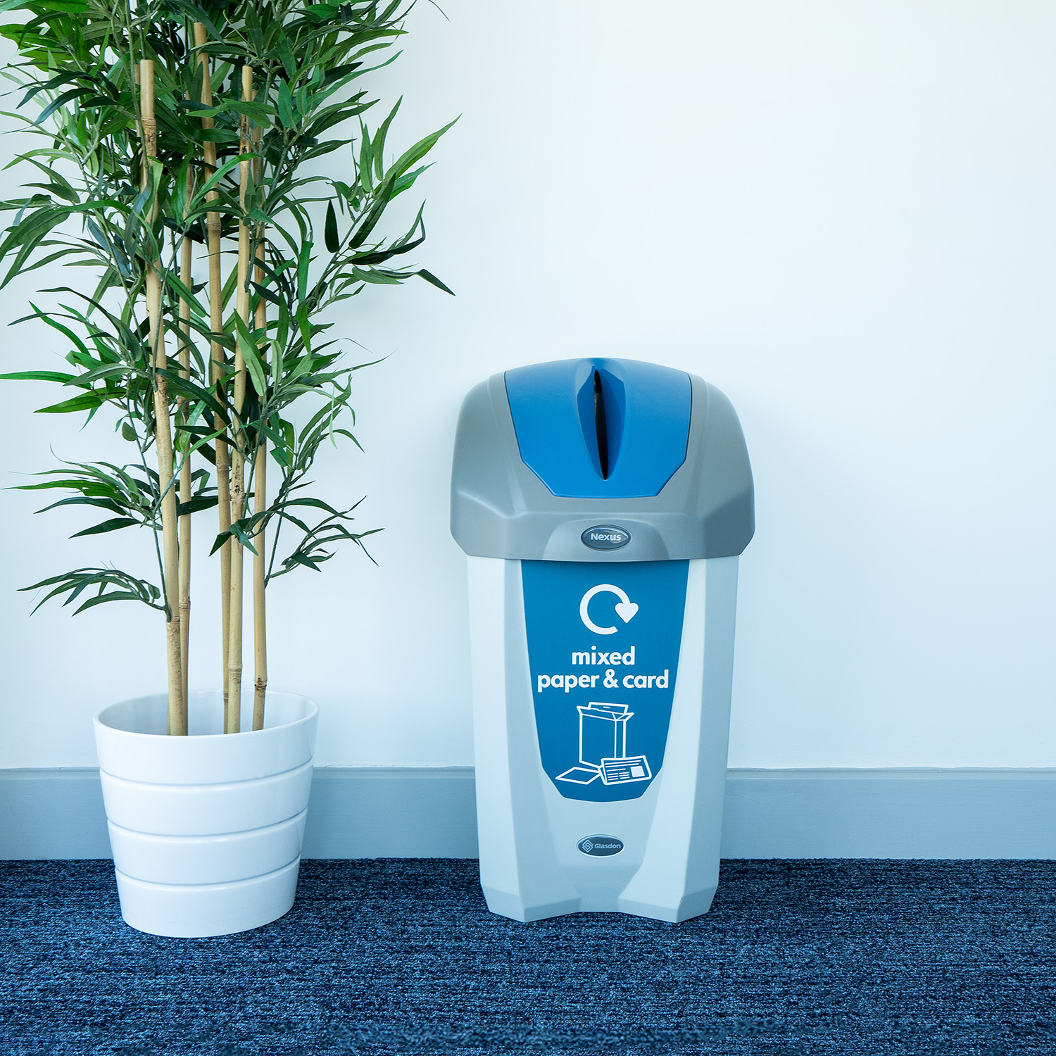 Nexus® 30 Mixed Paper & Card Recycling Bin - Glasdon UK