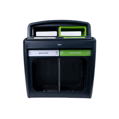 Nexus® Evolution City Vision Duo Recycling Bin - Glasdon UK