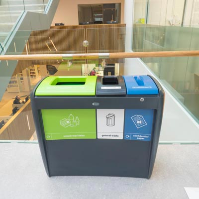 Nexus® Evolution Trio Recycling Bin -Glasdon UK