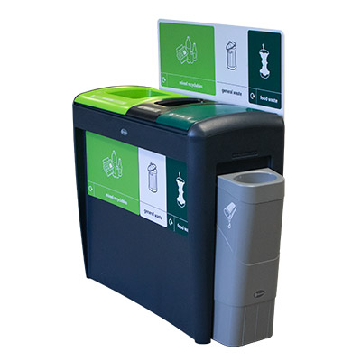 Nexus® Evolution Quad Recycling Bin - Glasdon UK