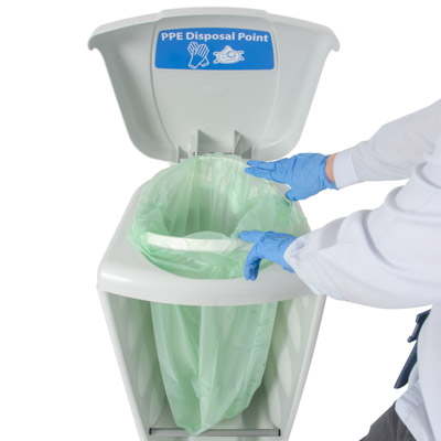 Nexus® Shuttle PPE Waste Bin - Pedal Operated - Glasdon UK