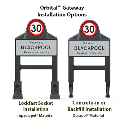 Orbital™ Gateway - Roadside Boundary Marker - Glasdon UK