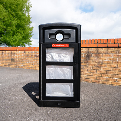 Origin® Aspect 110 Transparent Security Recycling Bin - Glasdon UK