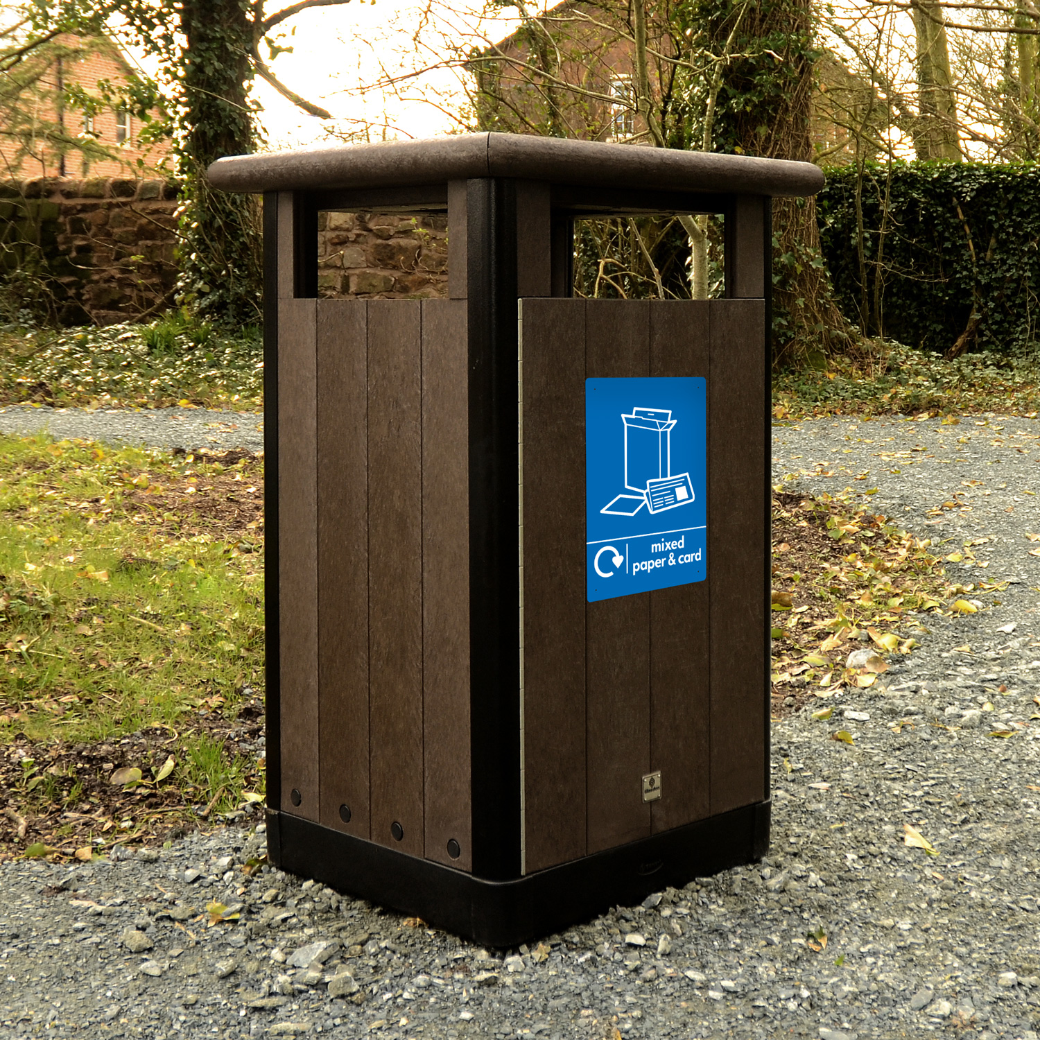 Origin™ Horizon 110 Mixed Paper & Card Recycling Bin | Glasdon UK