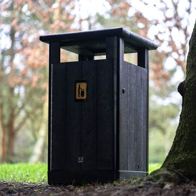 Origin™ Horizon 110 Litter Bin - Made with Recycled Materials | Glasdon UK
