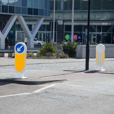 Rebound Signmaster™ Ultra Bollard - High-grade Reflectivity - Glasdon UK