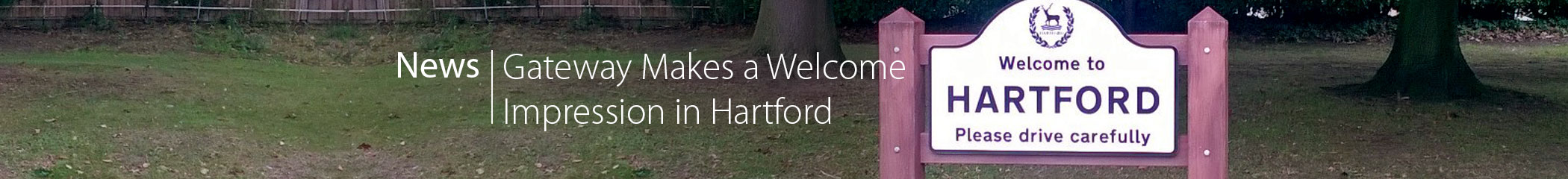 Village Gateway Signage Carrier - Glasdon UK