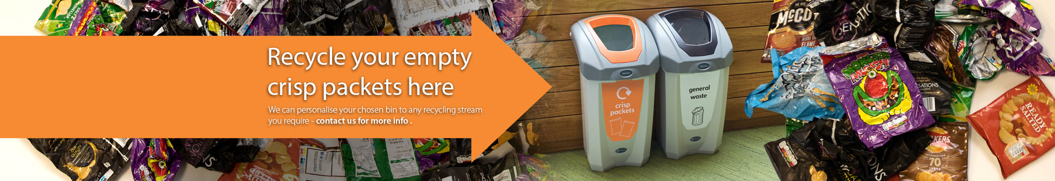 Crisp Packet Recycling Bins - Glasdon UK