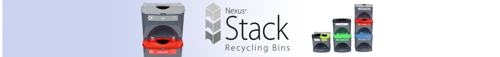 Nexus® Stack | Stacking Workplace Recycling Bins